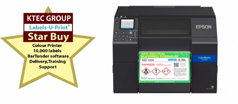 Epson C6500 Colour Label Printer + 10,000 Free Labels