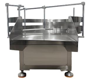 Unscrambler-feeder-table for K001 auto label line, stainless steel, can ...